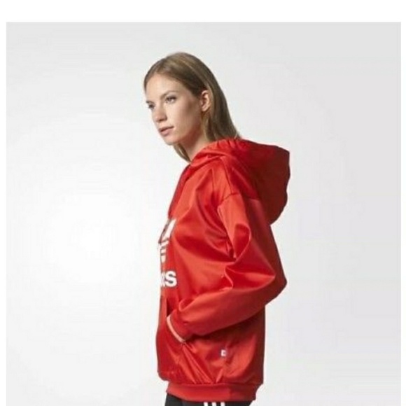 adidas | Sweaters | Adidas Red Hoodie Women Xl Brand New | Poshmark